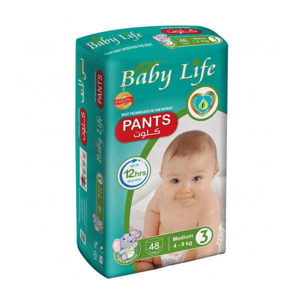 Baby Life( Size 3, 4-9 Kg, 48 Pants) – Beauty Box