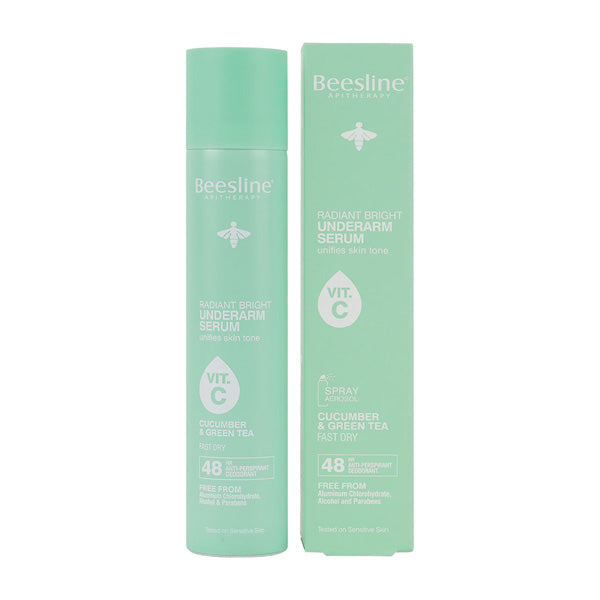 Beesline Radiant Bright Underarm Serum Cucumber & Green Tea 48hr 150ml ...