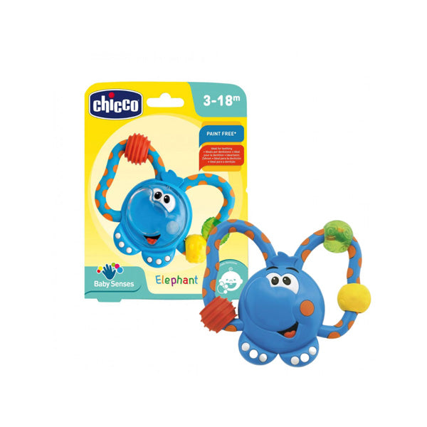 Chicco Elephant Rattle | شيكو لعبة خشخيشة للتسنين – Beauty Box