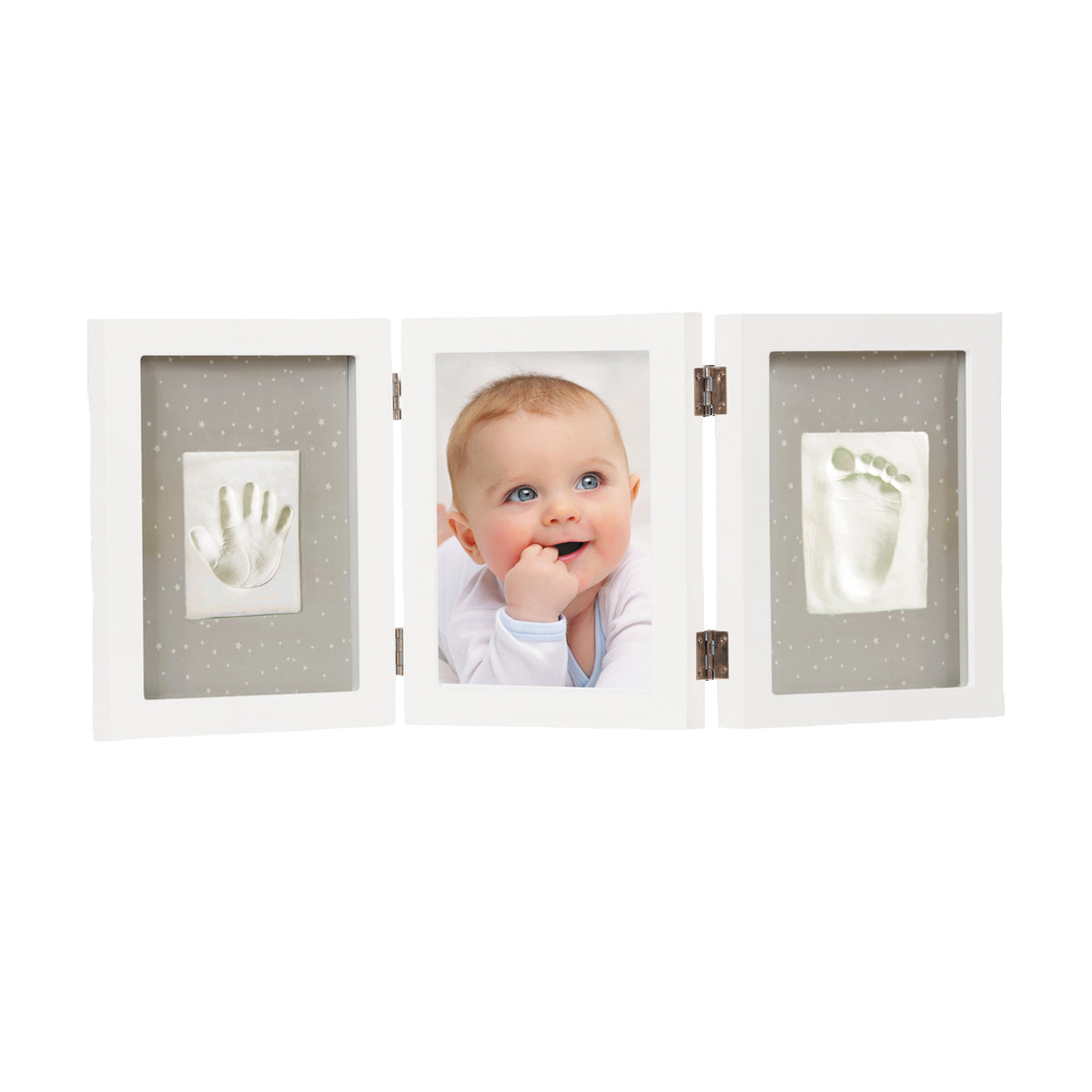 Dooky Gift Set Triple Frame White Handprint – Beauty Box