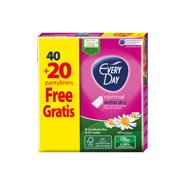 Everyday Extra Dry Normal 40+20 Free – Beauty Box