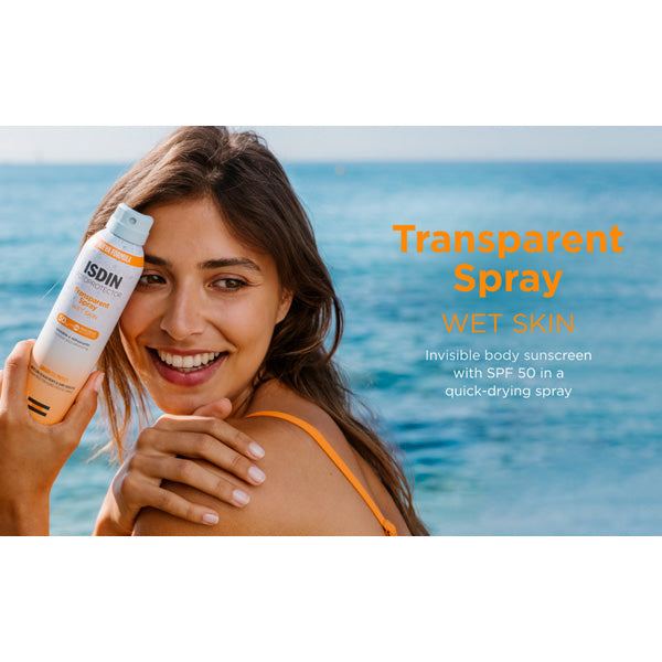 Isdin Transparent Spray Wet Skin Spf 50+ 250ml – Beauty Box