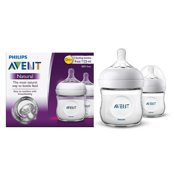 Philips Avent Natural Bottle 2 Pack 125ml – Beauty Box