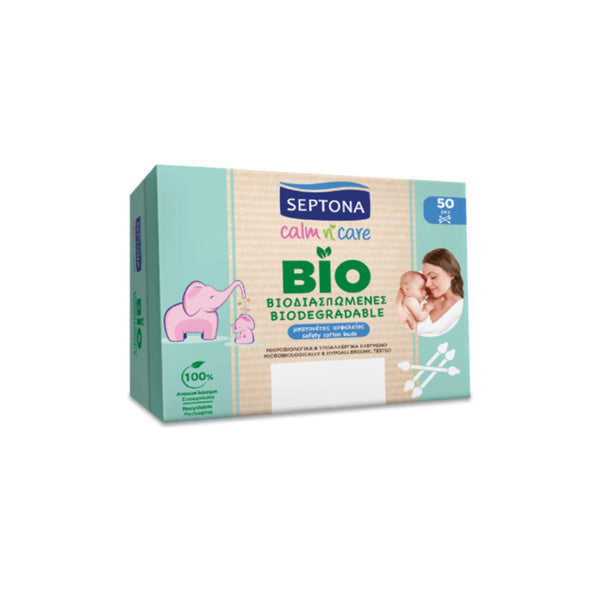 Septona Safety Cotton Buds Baby 50pcs Biodegradable – Beauty Box